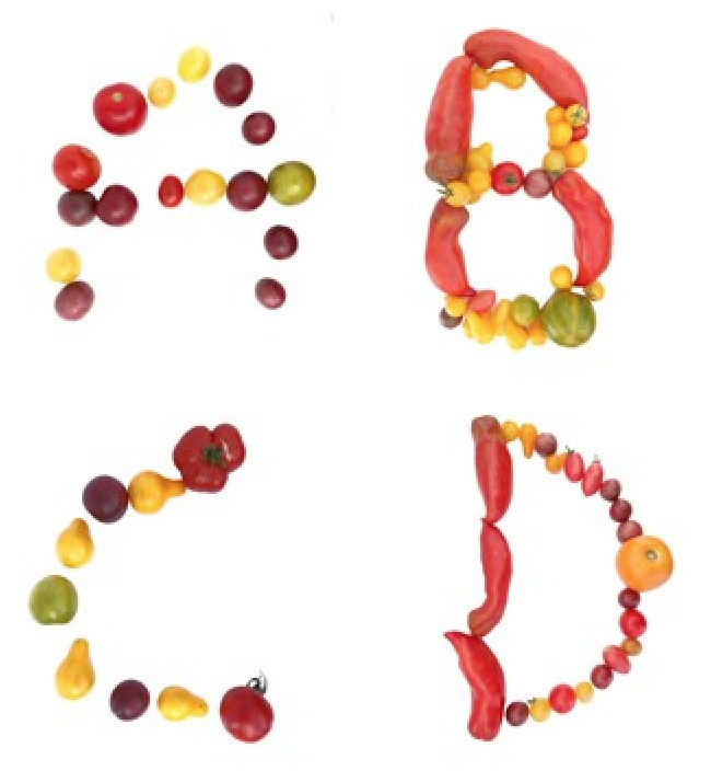 Food Font Tomato_Letters - Food Font